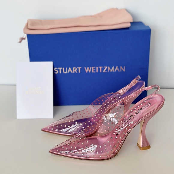 Stuart Weitzman | Shoes | New Stuart Weitzman Glam Xcurve Crystal Clear ...